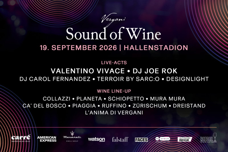 GEWINNSPIEL: «Vergani Sound of Wine 2026» - Falstaff